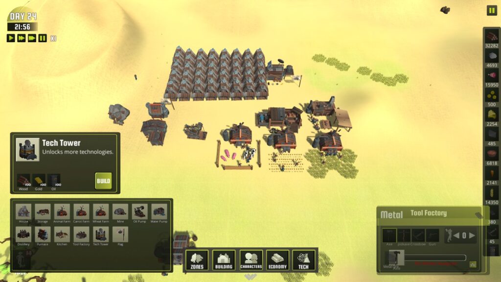 Colony Simulatorの評価とレビュー 入植者を集めて砂漠に街を作るシミュレーションゲーム｜YuuGaming