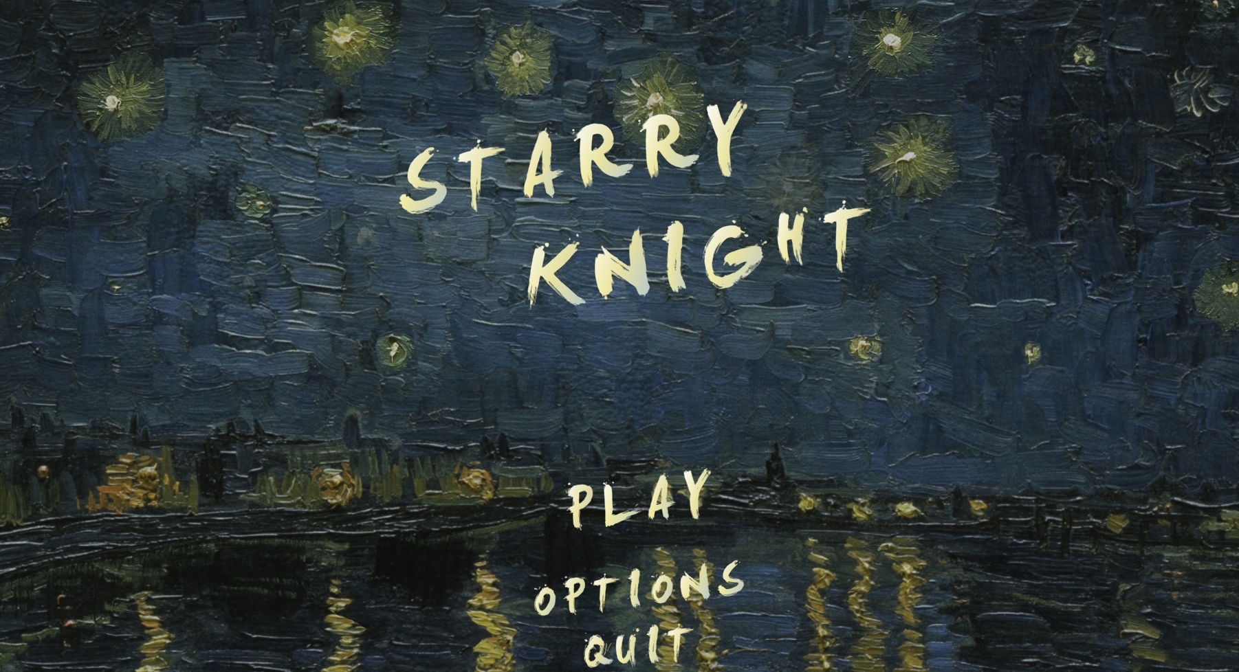 「Starry Knight」の紹介レビュー ゴッホの絵を背景に戦うボスラッシュ2Dアクション｜YuuGaming