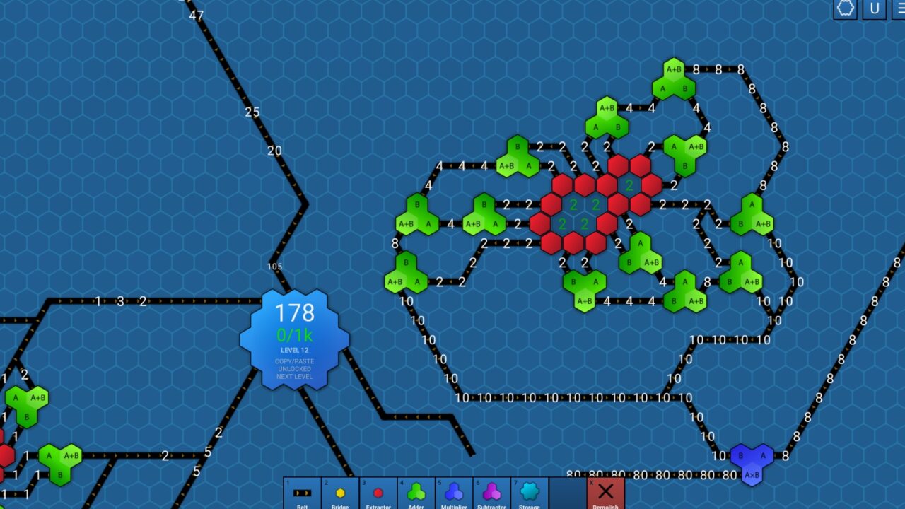 「Beltex」の紹介レビュー 様々な数字を作る工場自動化シミュレーション｜YuuGaming