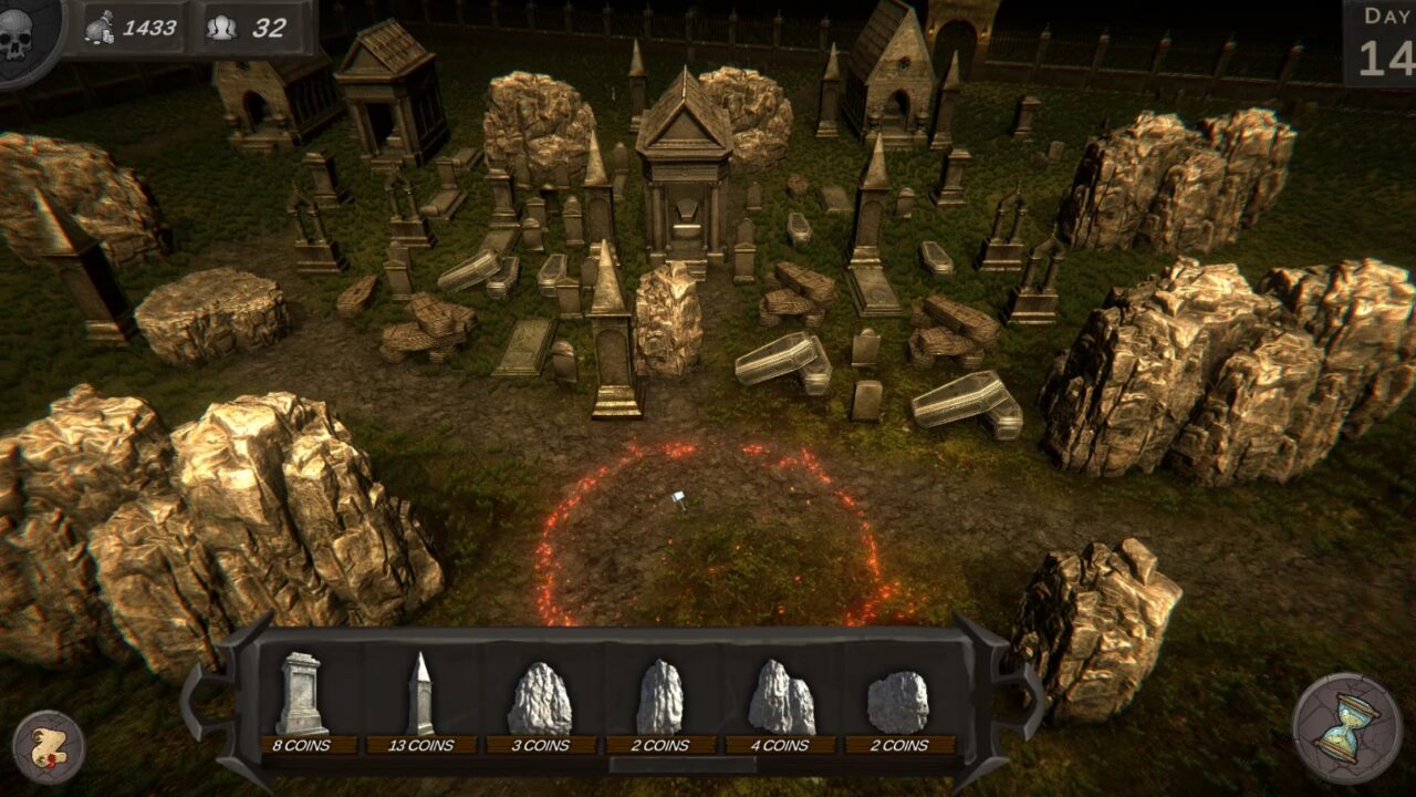 「Graveyard Architect」の紹介レビュー 死者たちが蘇らないように墓を建てる霊園シミュレーション｜YuuGaming